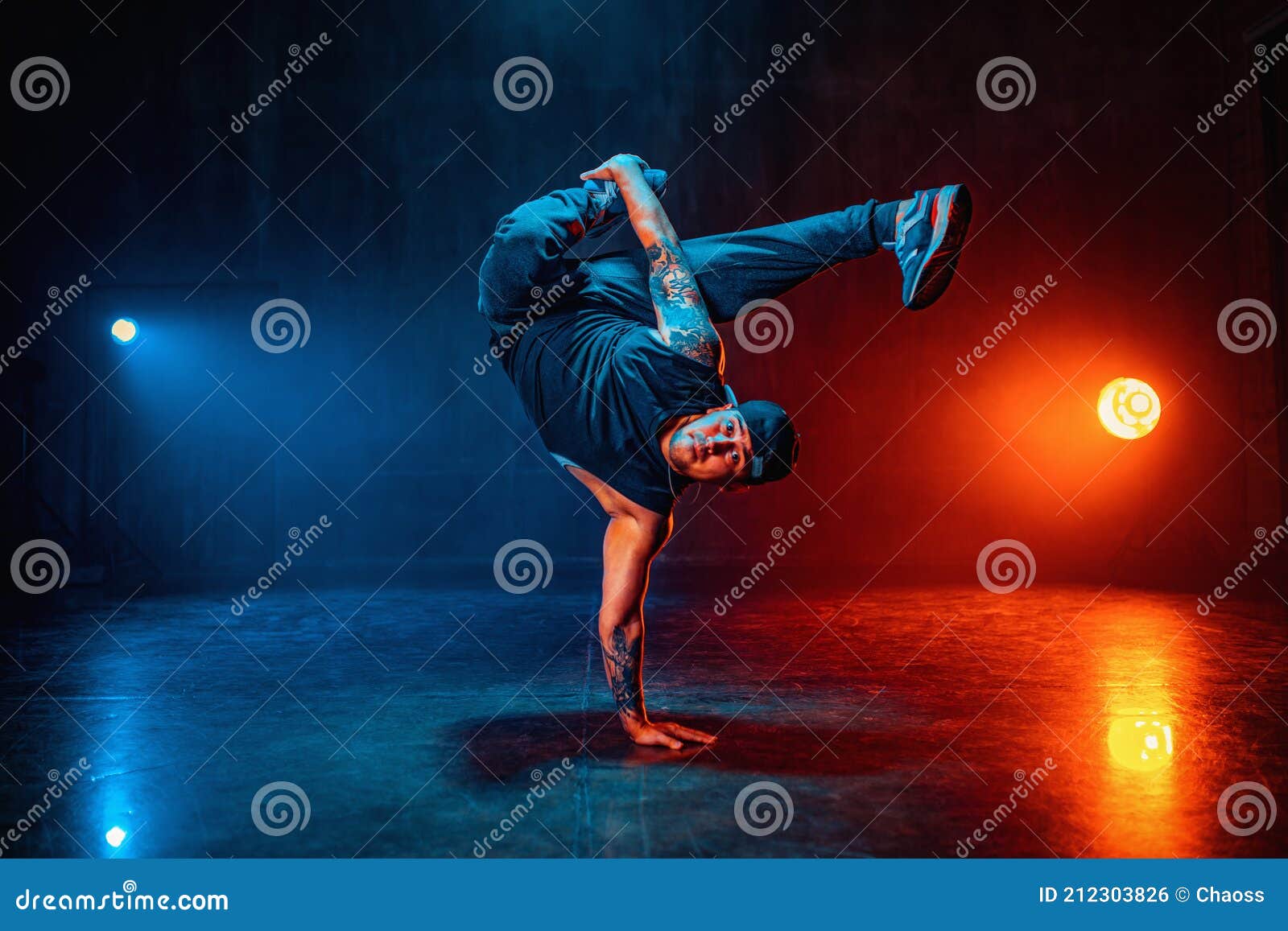 Man break dancing stock photo. Image of modern, dancing - 212303826