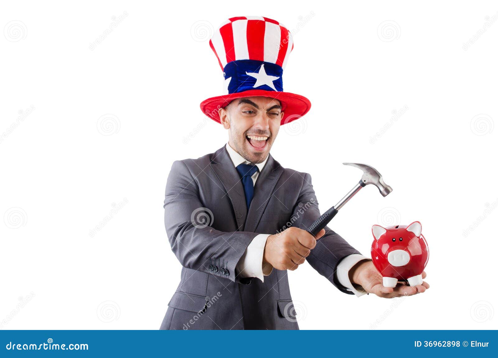 Man breaking the bank stock photo. Image of businessman - 36962898