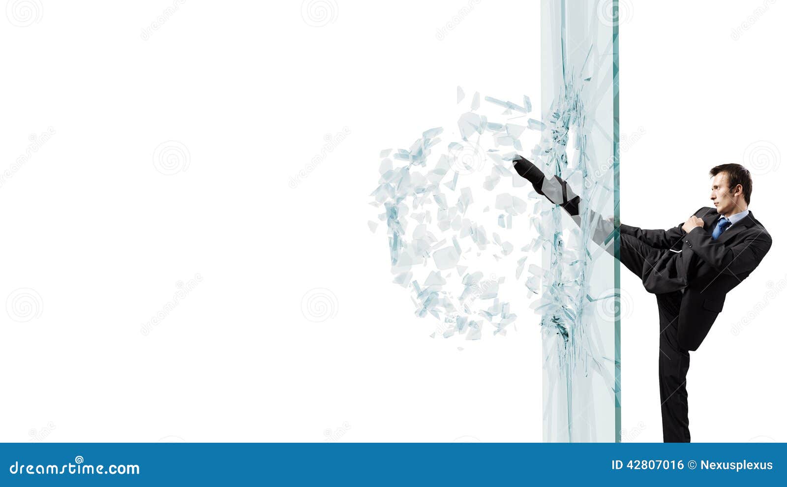 Man breaking glass stock photo. Image of business, finished - 42807016