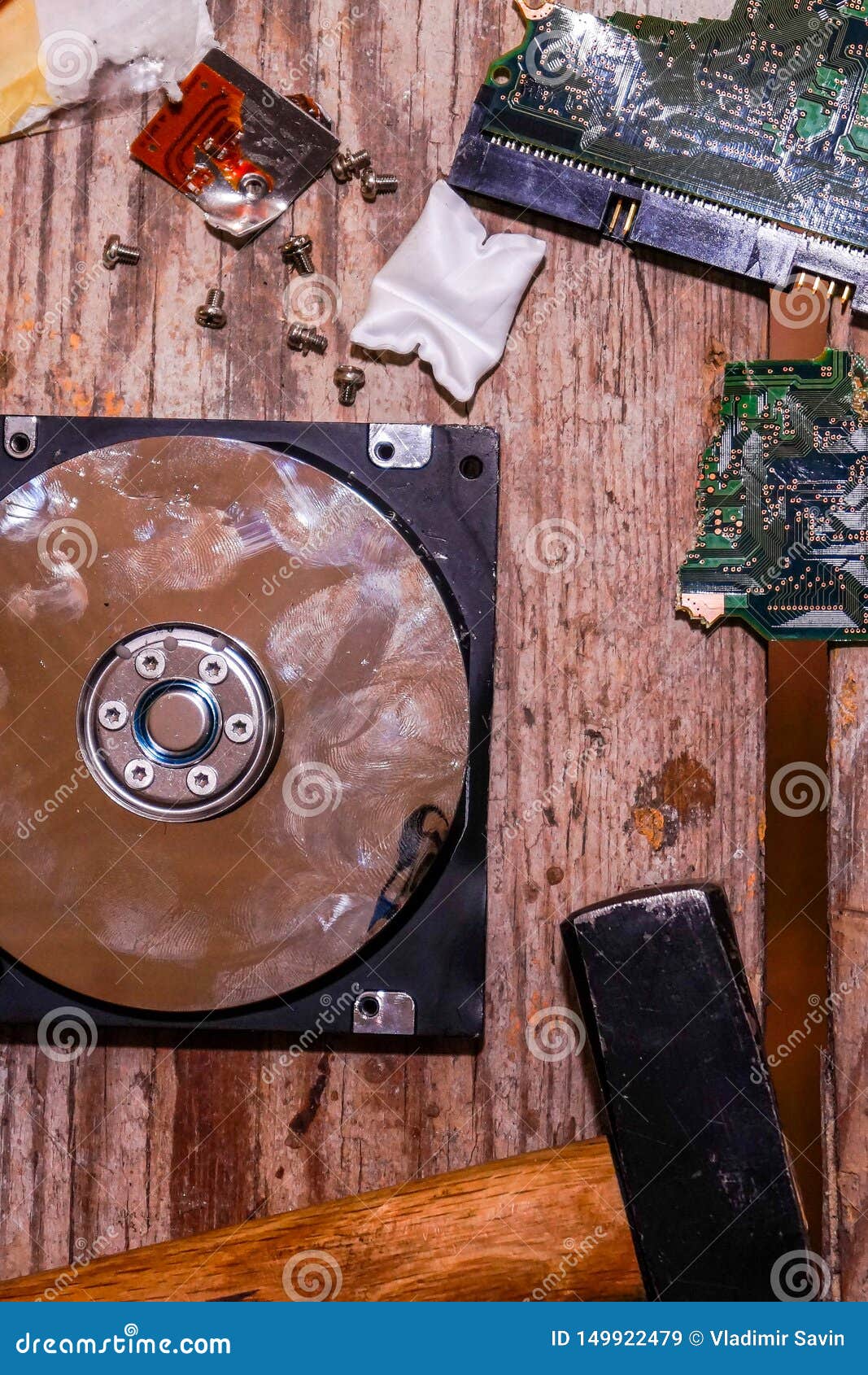 A Man Breaks a Computer Using Locksmith Tools Stock Image - Image of ...