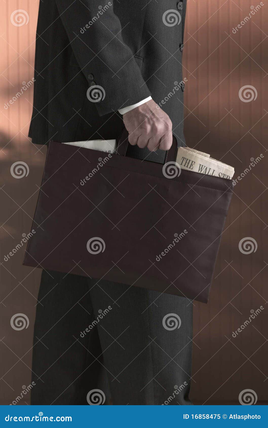 Man with briefcase stock image. Image of article, paper - 16858475