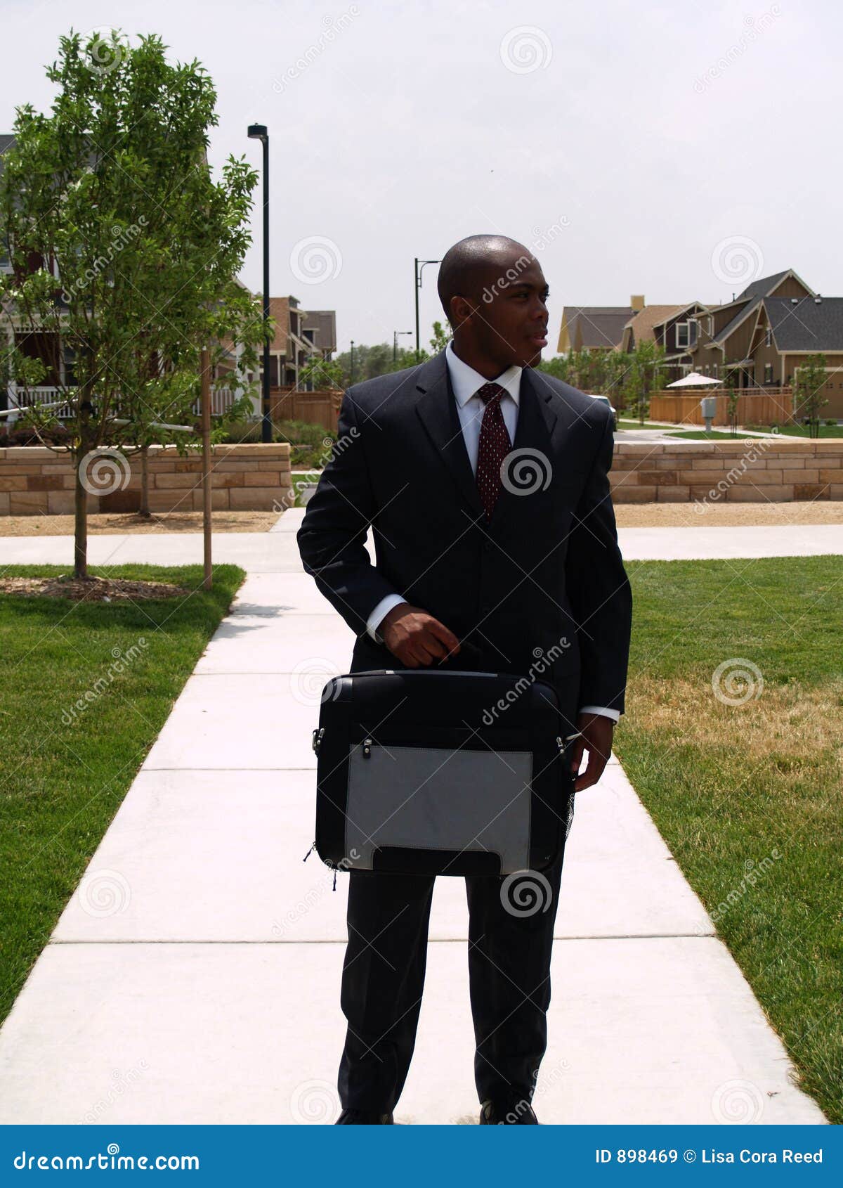 Man with briefcase stock image. Image of brown, bike, portrait - 898469