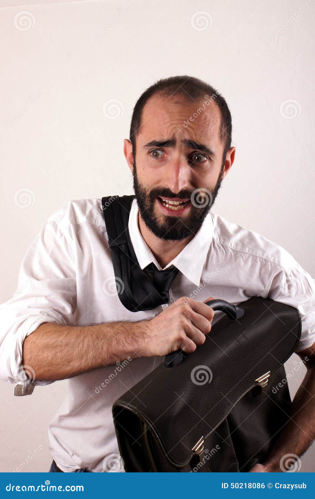 Man with briefcase stock photo. Image of business, looking - 50218086