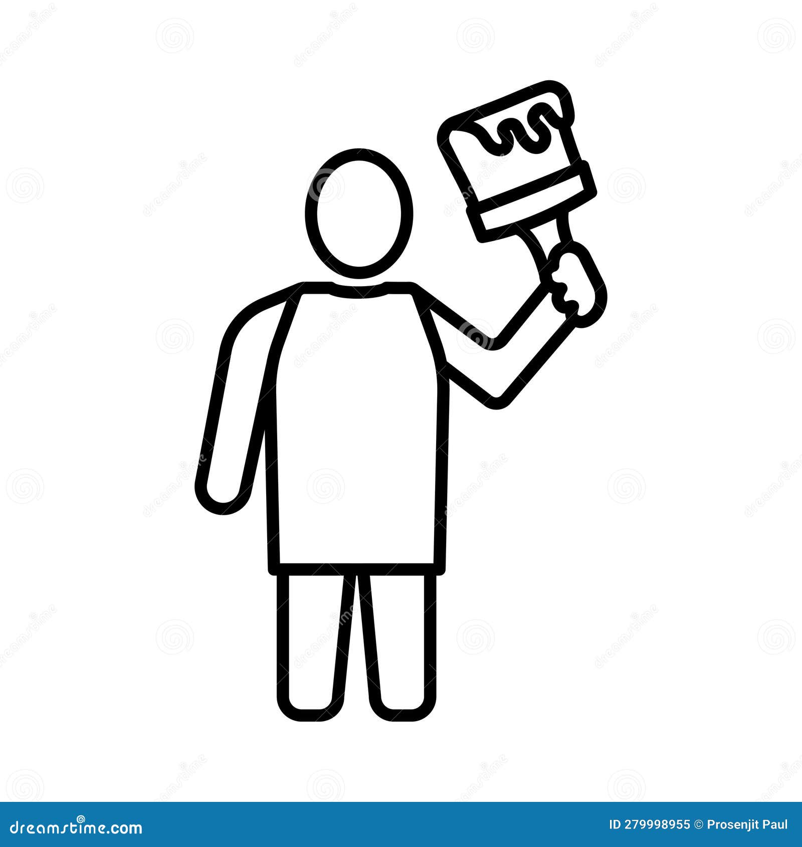 Man, Brush, Paint Brush, Paint, Color Paint, Roll Brush, Painter and ...