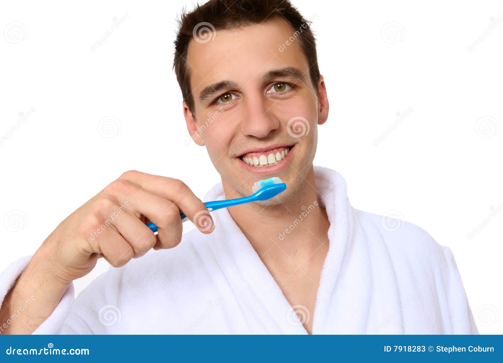 Man Brushing Teeth Stock Photos - Image: 7918283