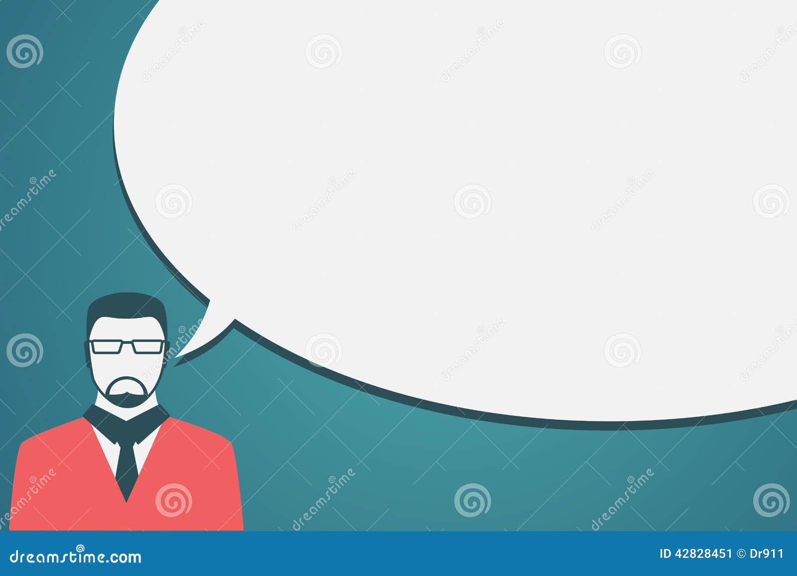 Man with bubble stock vector. Illustration of orange - 42828451