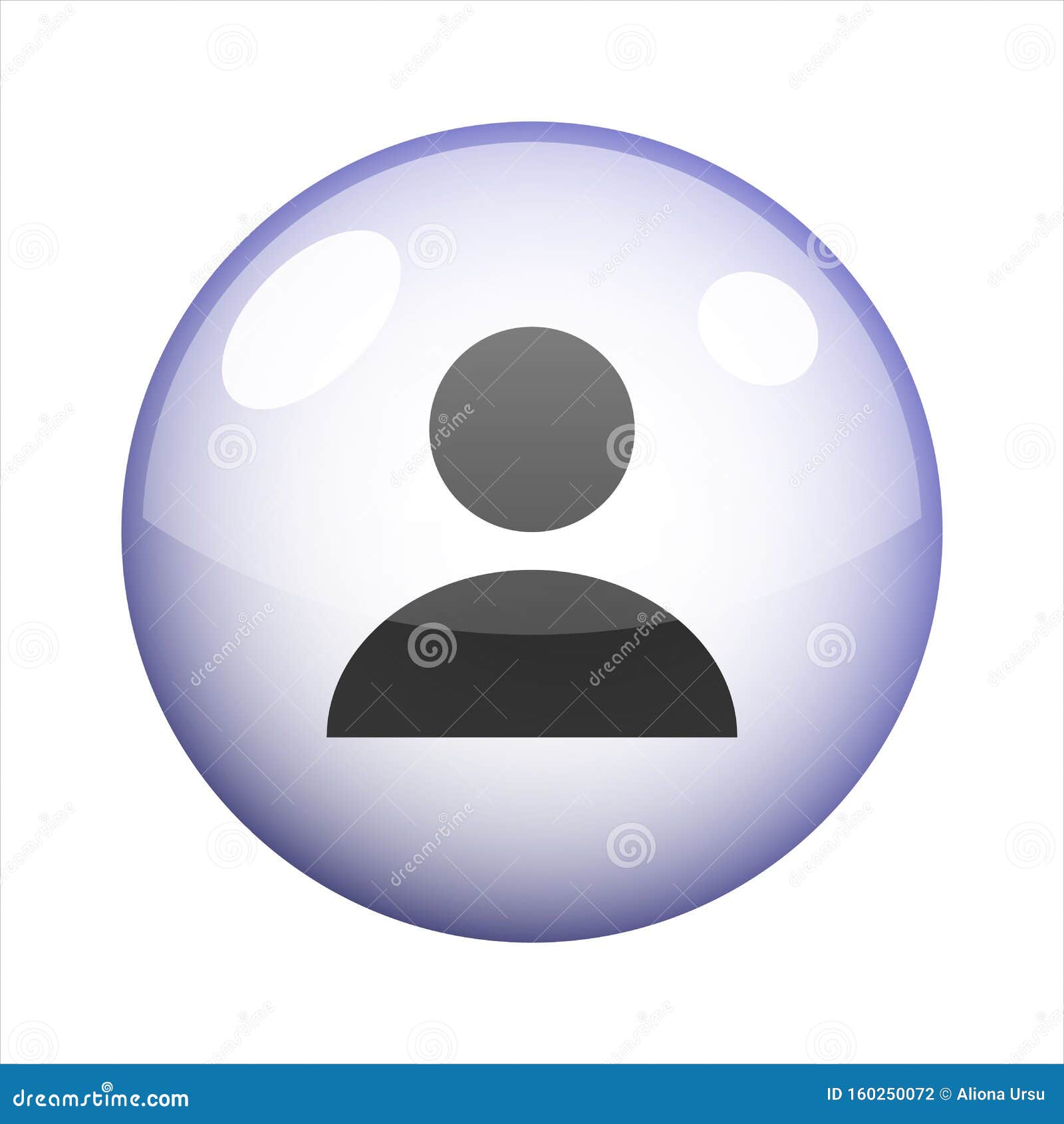 Man bubble icon stock vector. Illustration of instal - 160250072