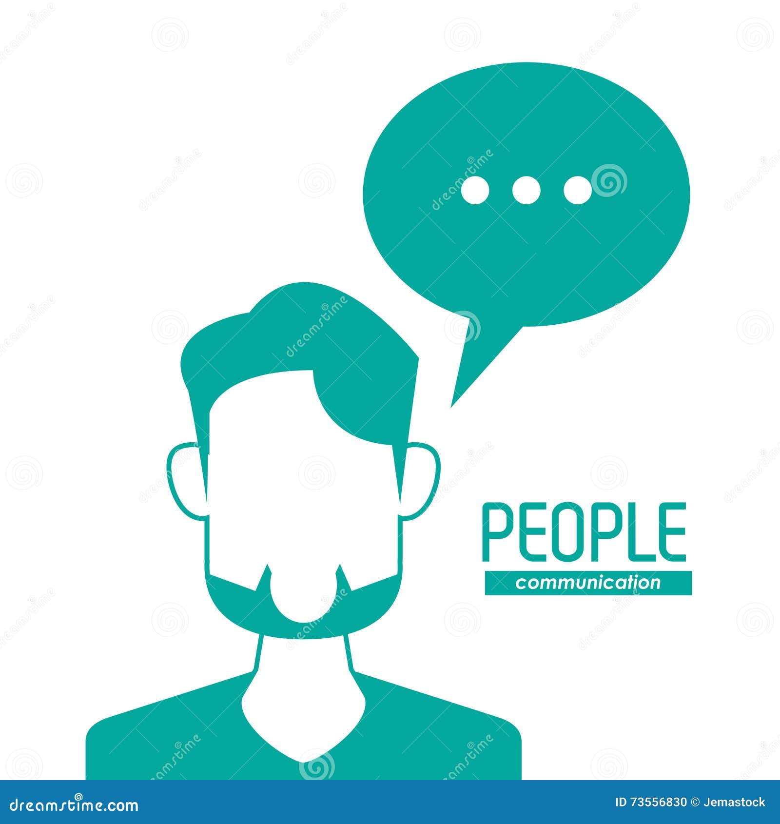 Man and Bubble Icon. People Design. Vector Graphic Stock Illustration ...