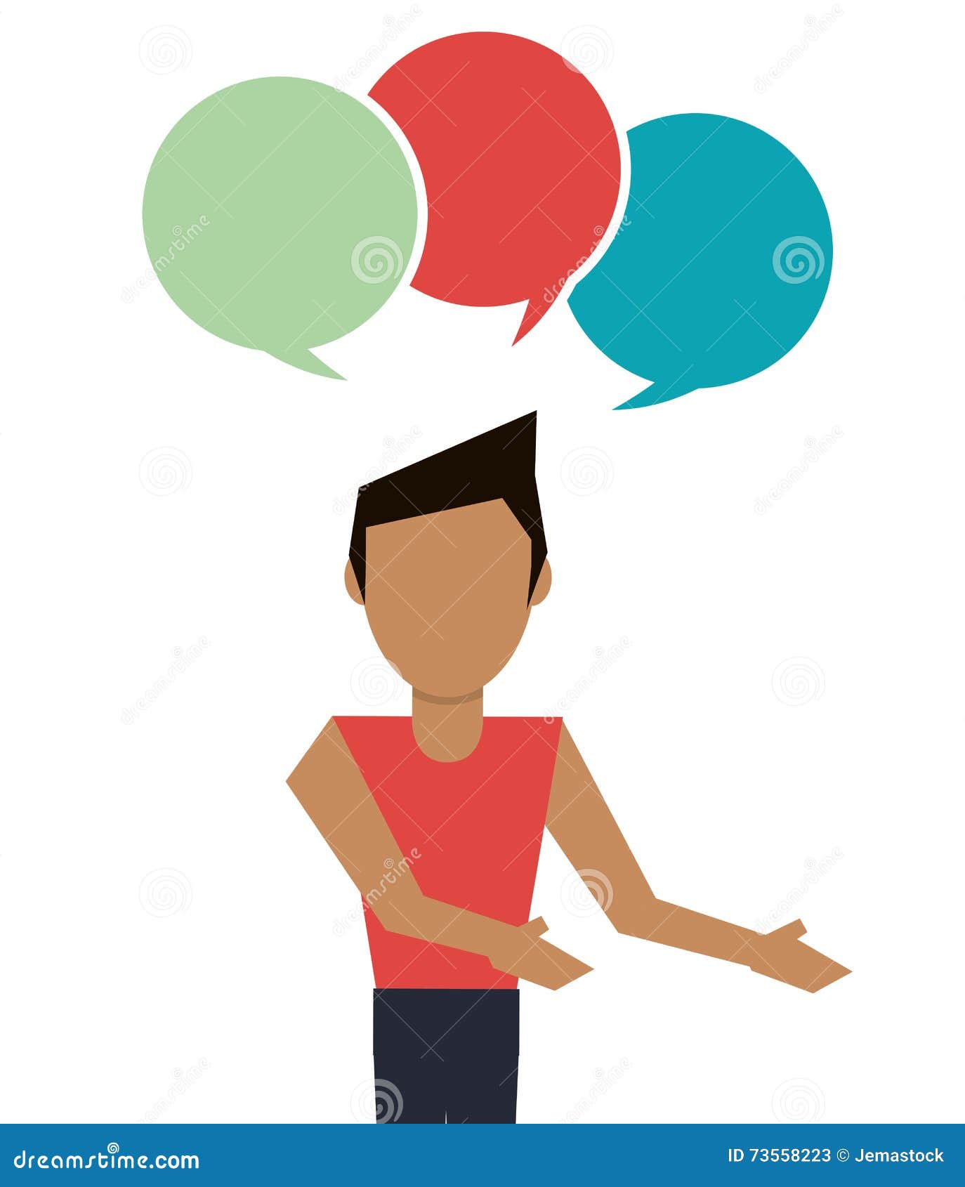 Man and Bubble Icon. People Design. Vector Graphic Stock Illustration ...