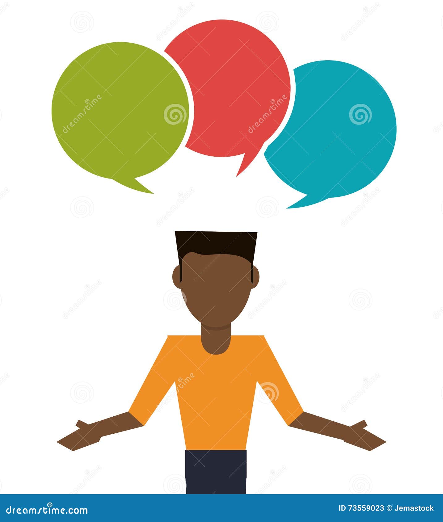 Man and Bubble Icon. People Design. Vector Graphic Stock Illustration ...