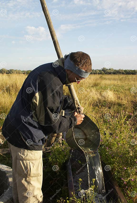 Man with bucket stock photo. Image of agriculture, person - 1816592