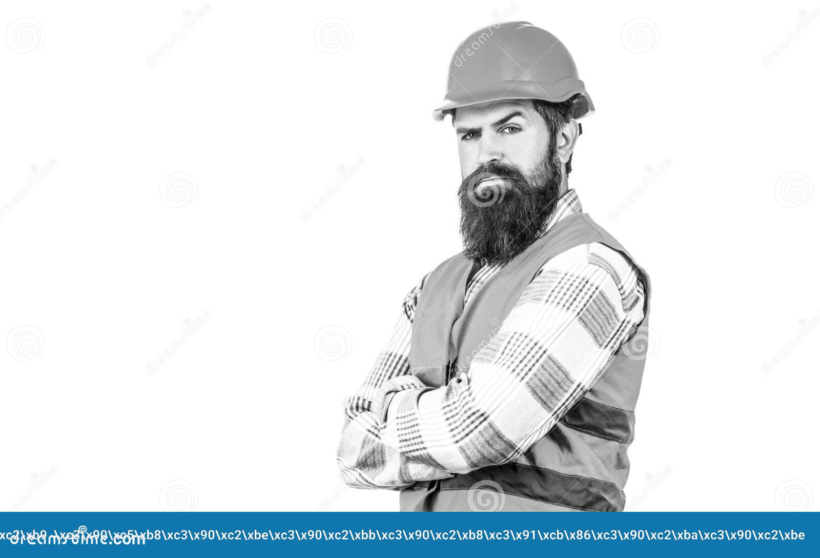 Man Builders, Industry. Worker in Construction Uniform. Architect ...