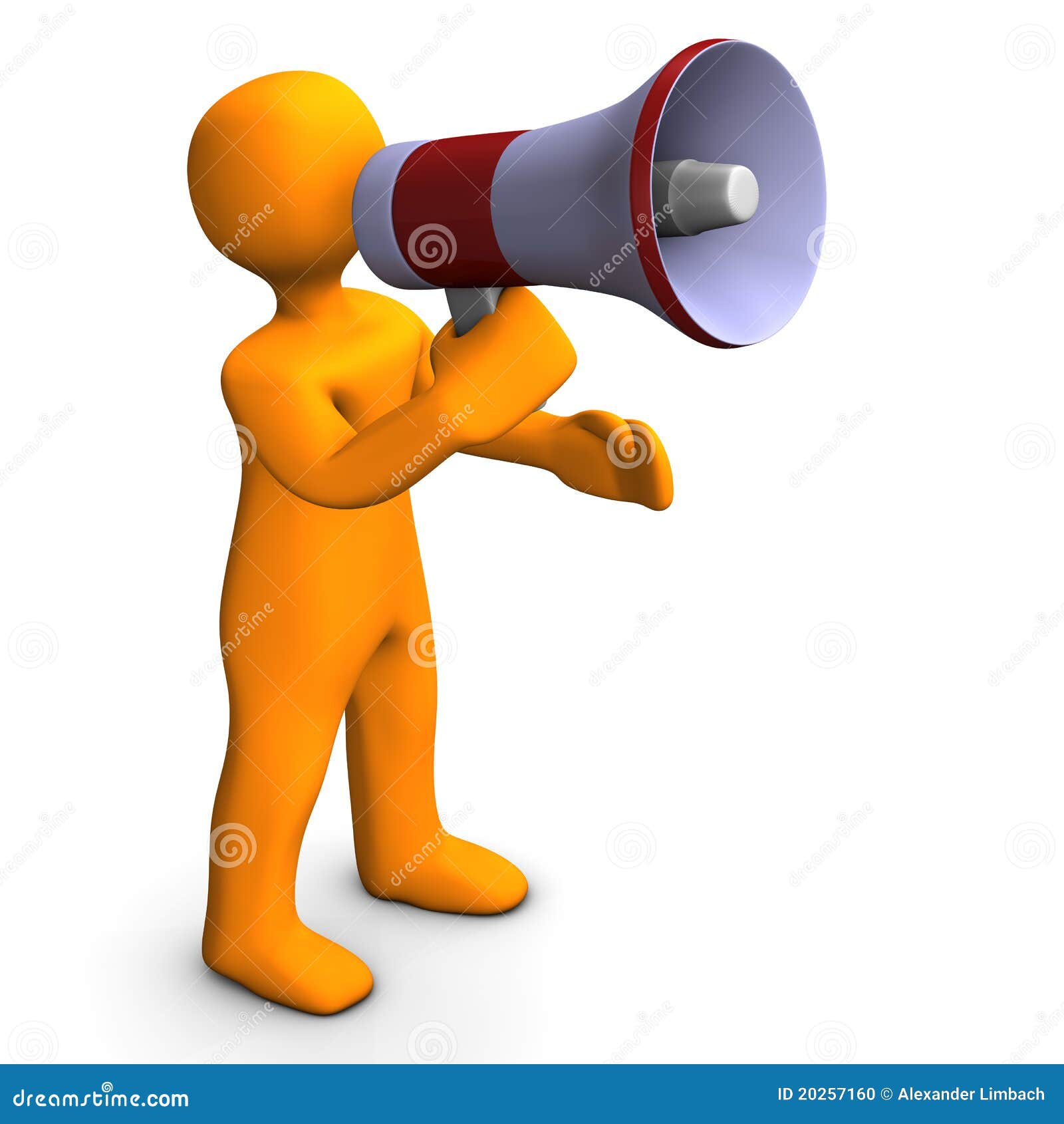 Man With Bullhorn Stock Photography | CartoonDealer.com #20257160