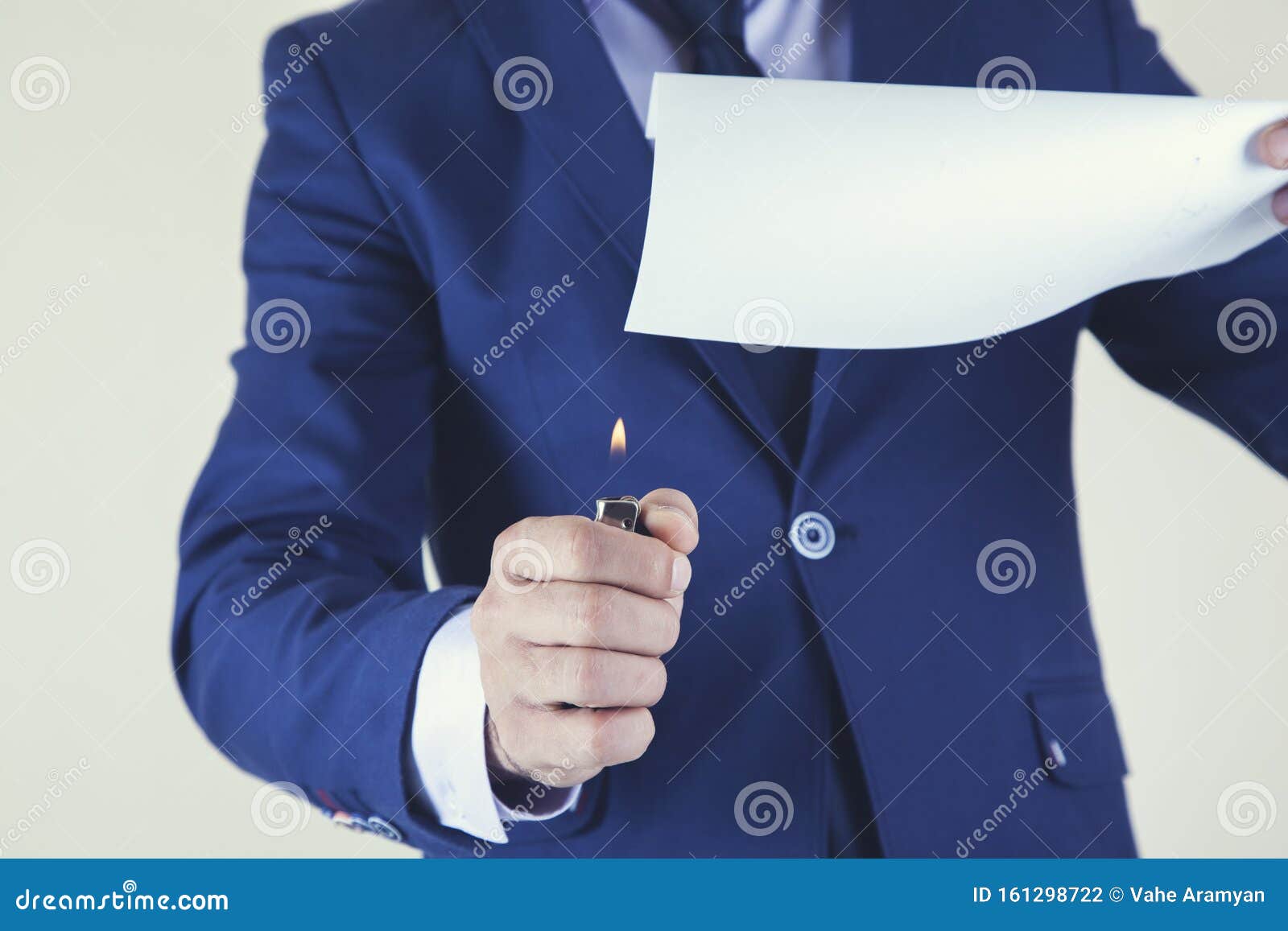 Man burn paper stock photo. Image of folded, paper, flame - 161298722