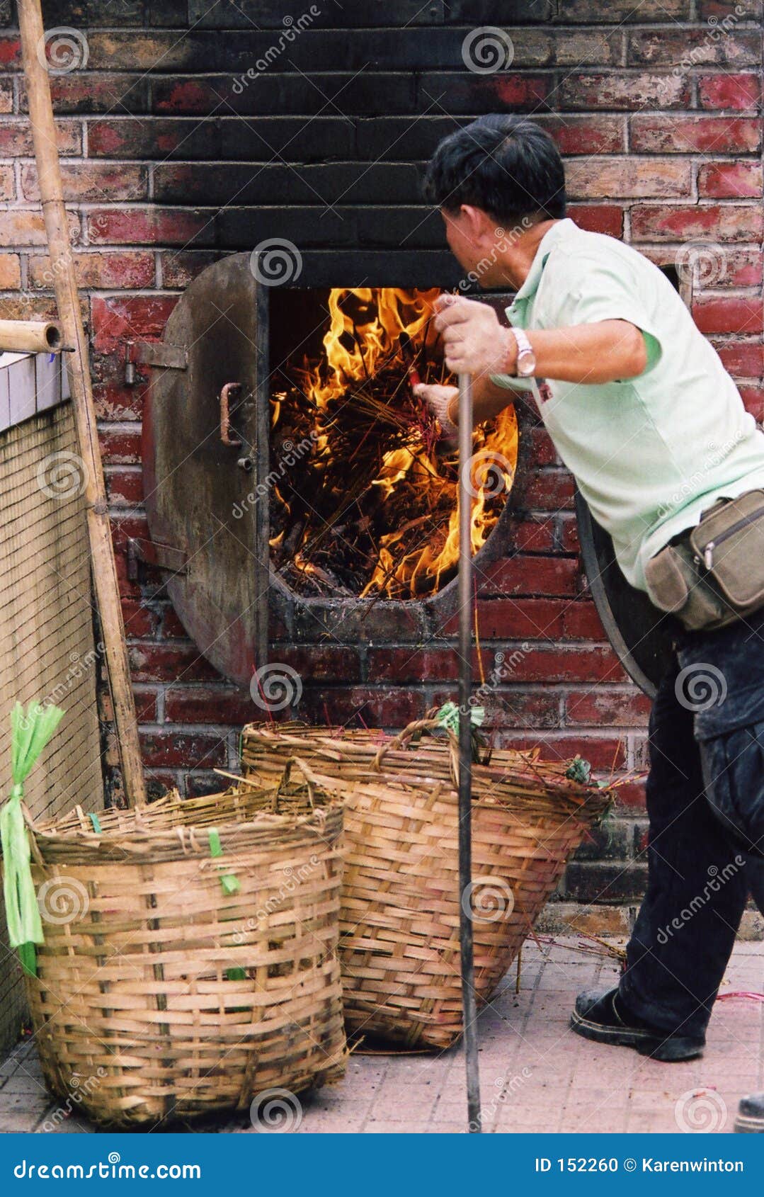 Man burning trash stock photo. Image of basket, melting - 152260