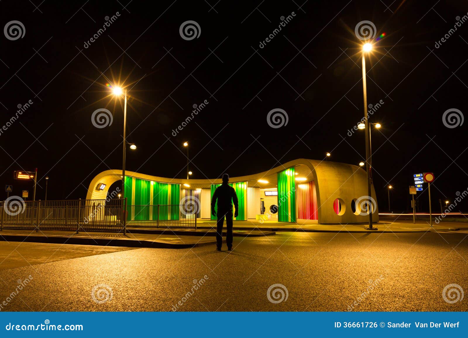 Man at bus stop stock photo. Image of autumn, motion - 36661726