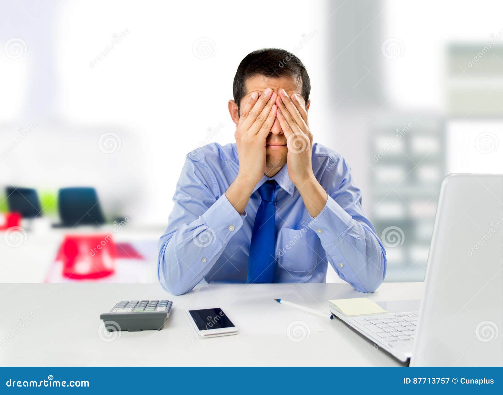 Man with business failure stock image. Image of depression - 87713757