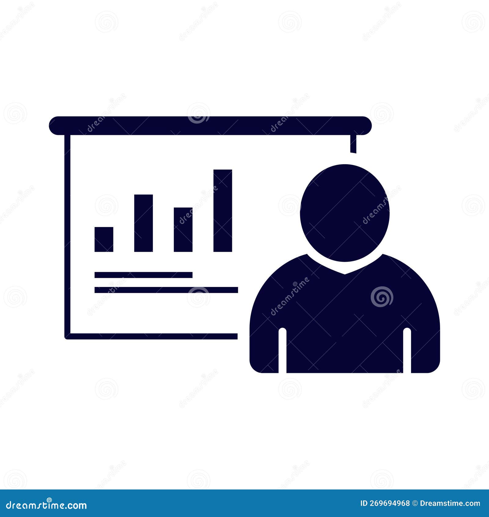 Man, Business Grow, Graph, Presentation, Online Business Grow ...