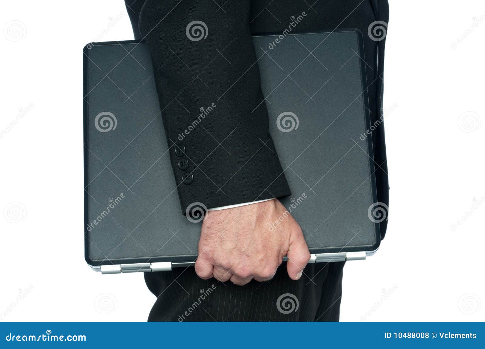 A Man in a Business Suit Carrying a Notebook Stock Photo - Image of ...