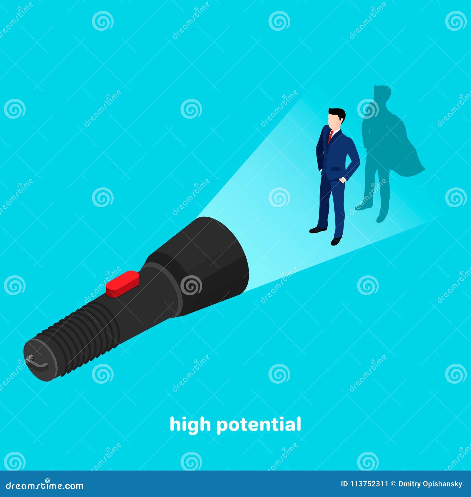 A Man In A Business Suit Casts The Shadow Of A Superhero In The Light ...