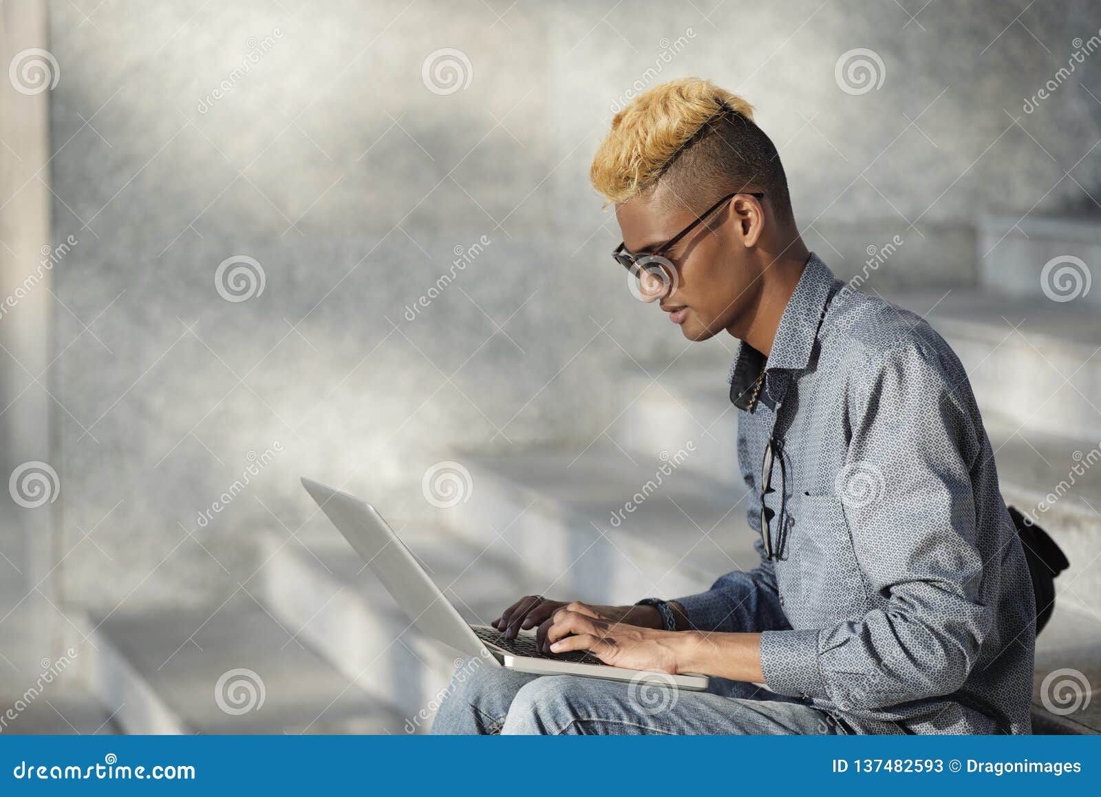 Man busy with work stock image. Image of africanamerican - 137482593