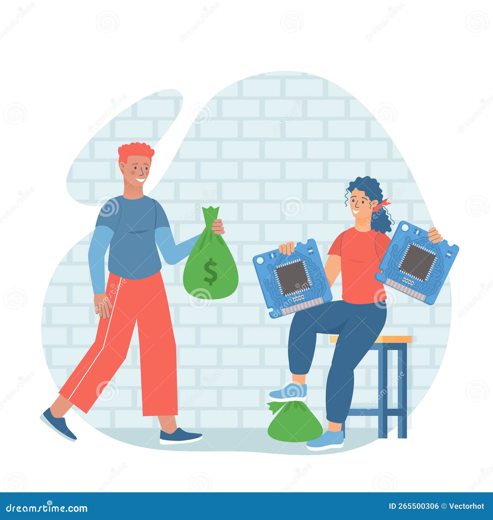 Man Buys A Microcircuit For Big Money. Global Microprocessors Shortage ...