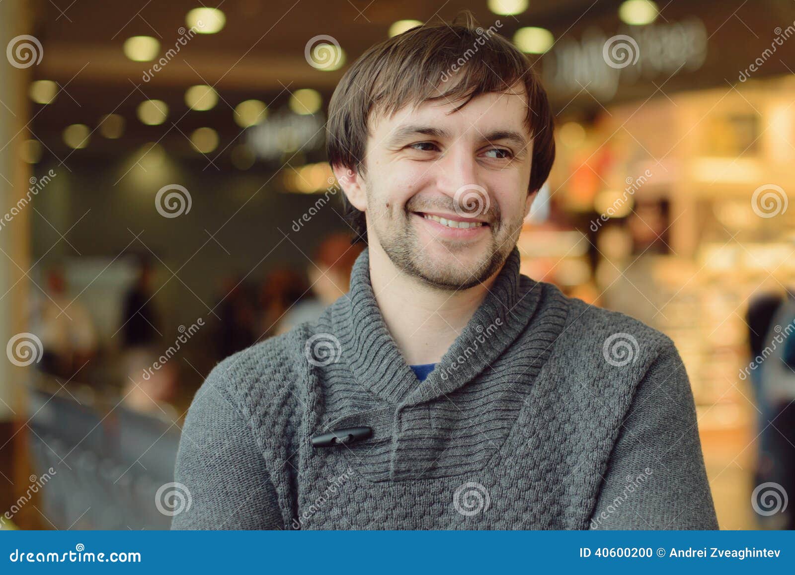 Man in Cafe stock photo. Image of season, cool, cold - 40600200