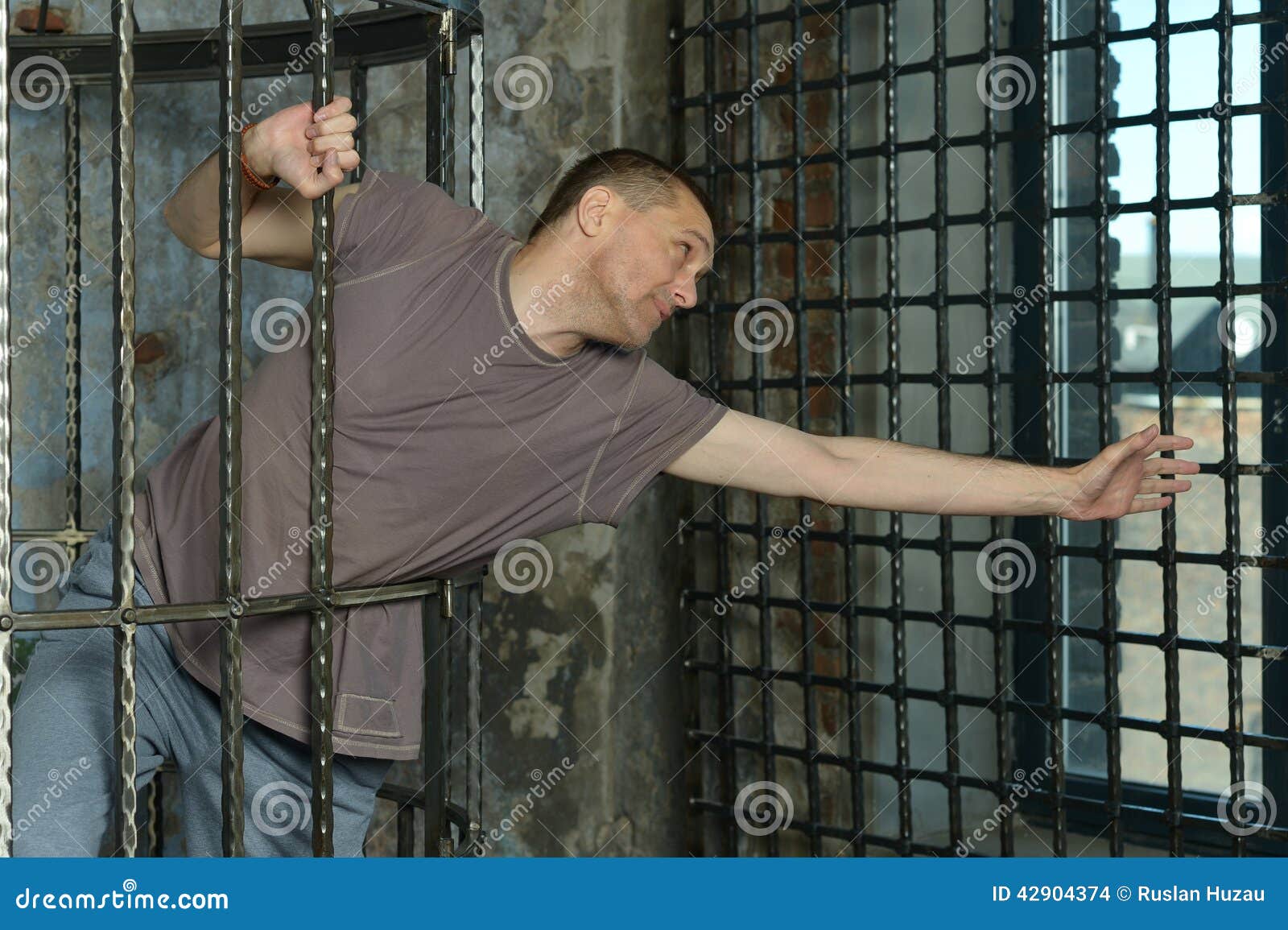 Man in cage stock photo. Image of justice, lock, black - 42904374