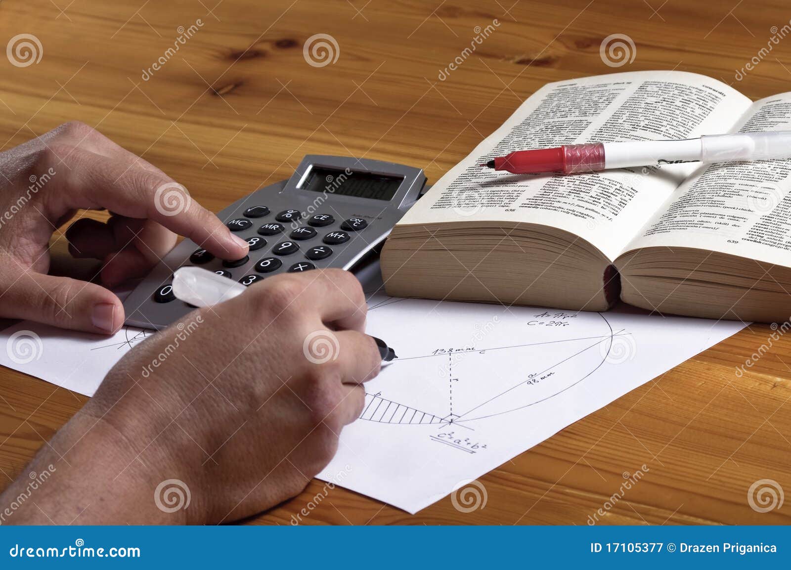 Man calculating geometry stock image. Image of solution - 17105377