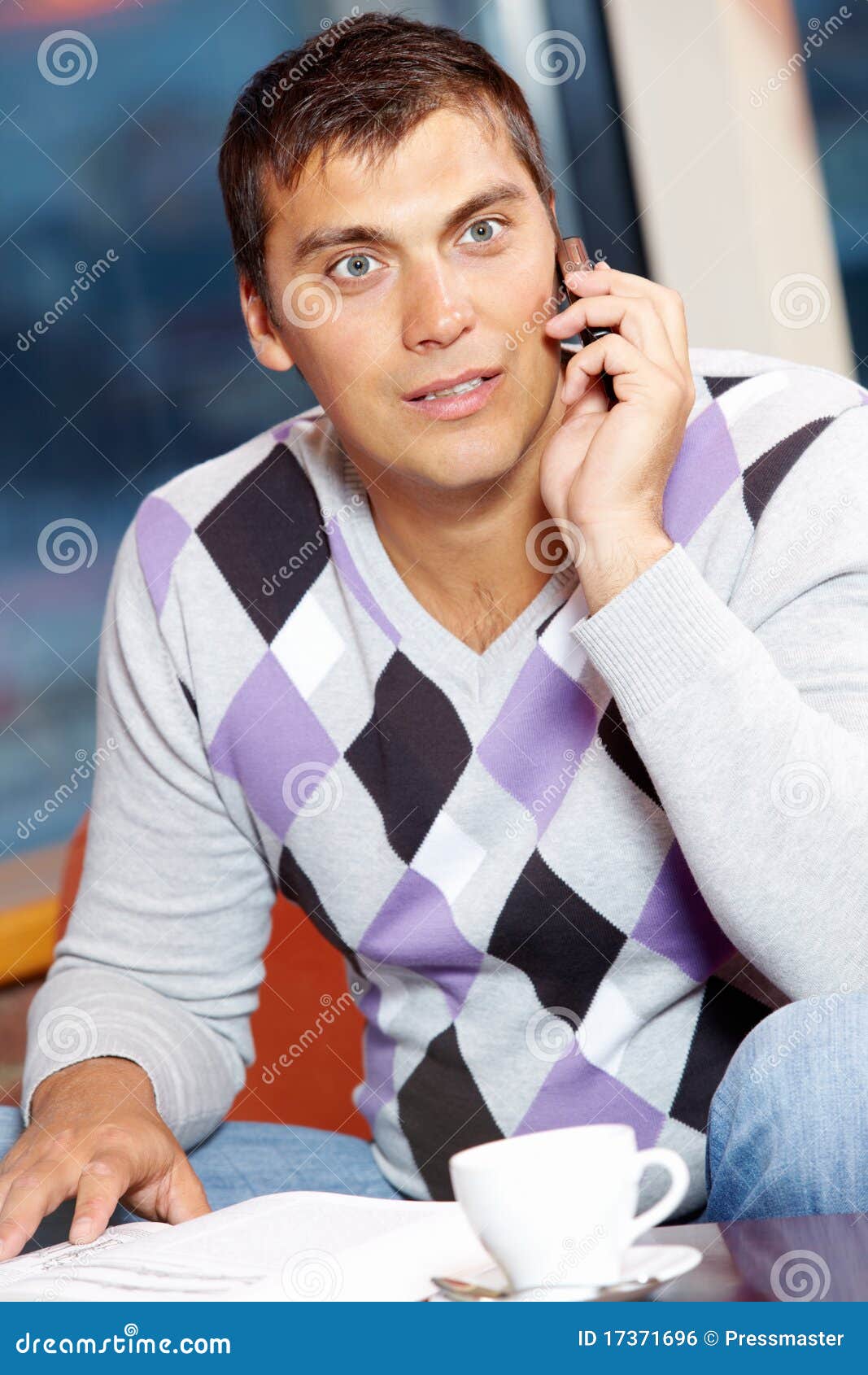 Man calling stock photo. Image of cellular, caucasian - 17371696