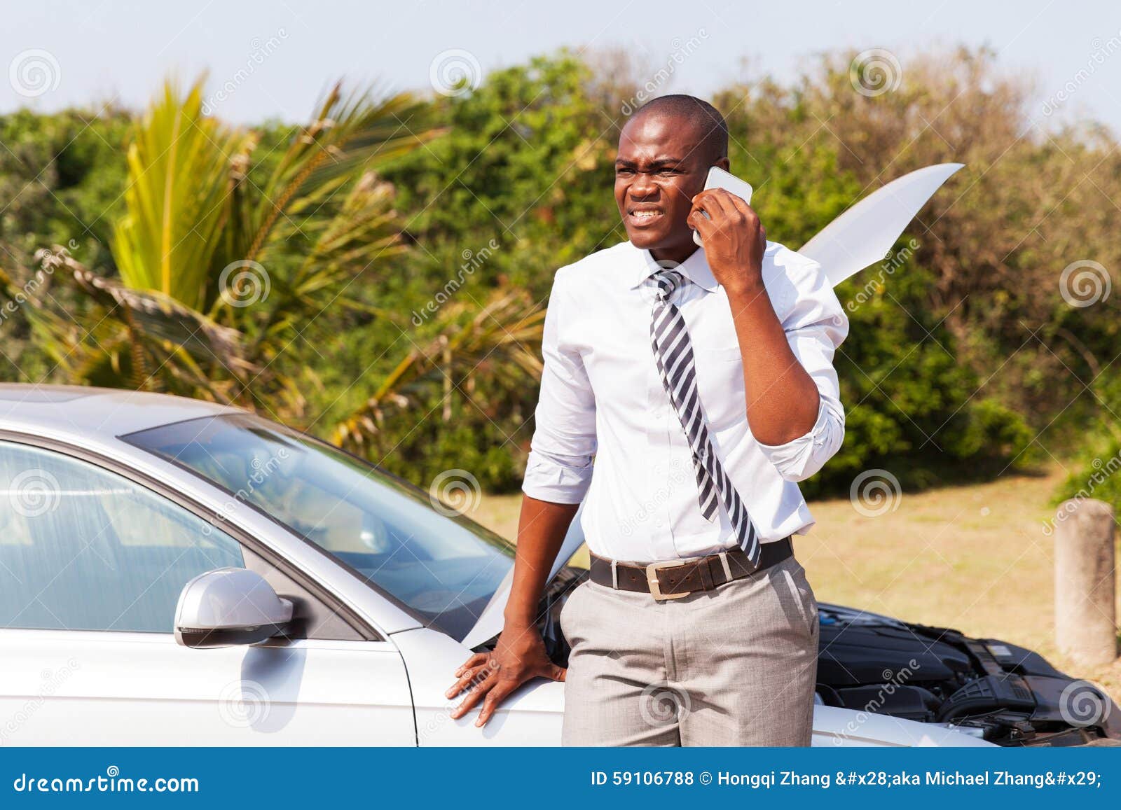 Man calling for help stock photo. Image of broken, phone - 59106788