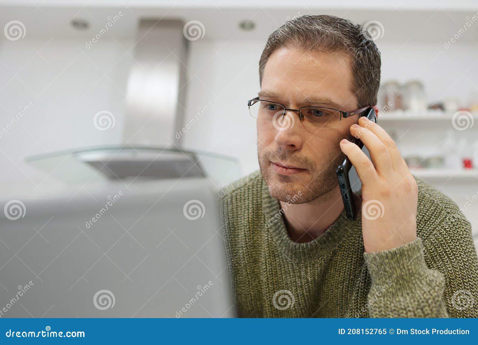 Man Calling by Mobile Phone Stock Image - Image of businessman, call ...