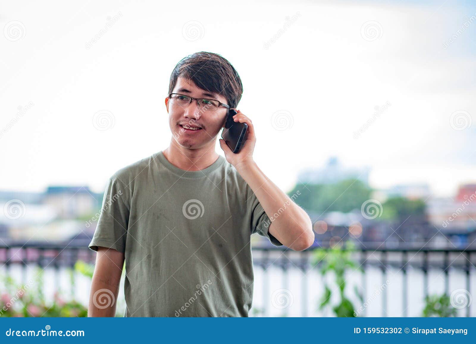 Man Making a Phone Call for Business Stock Photo - Image of leisure ...