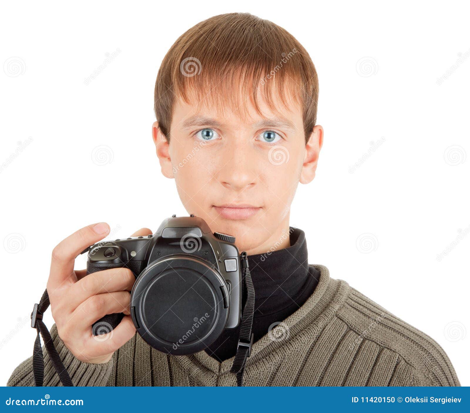 Man with a camera stock photo. Image of equipment, intelligence - 11420150