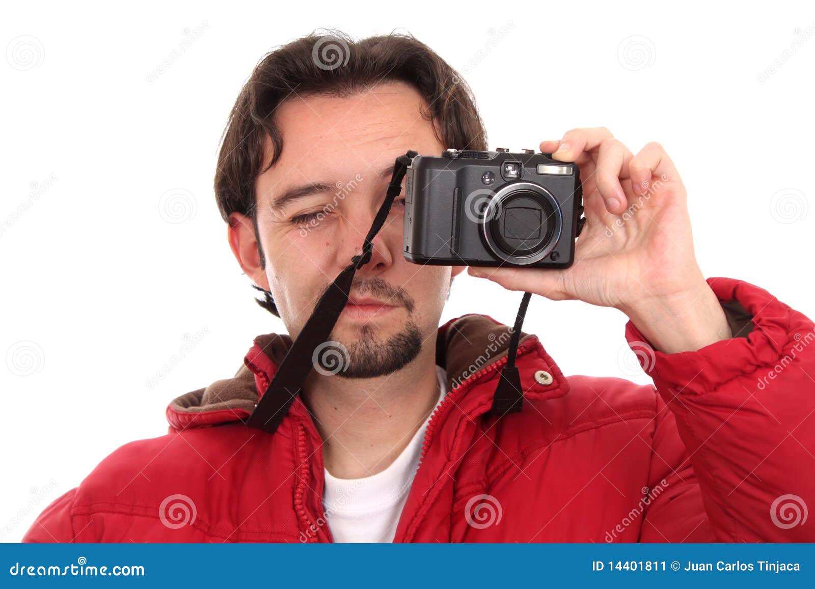 Man with a camera stock image. Image of photographing - 14401811