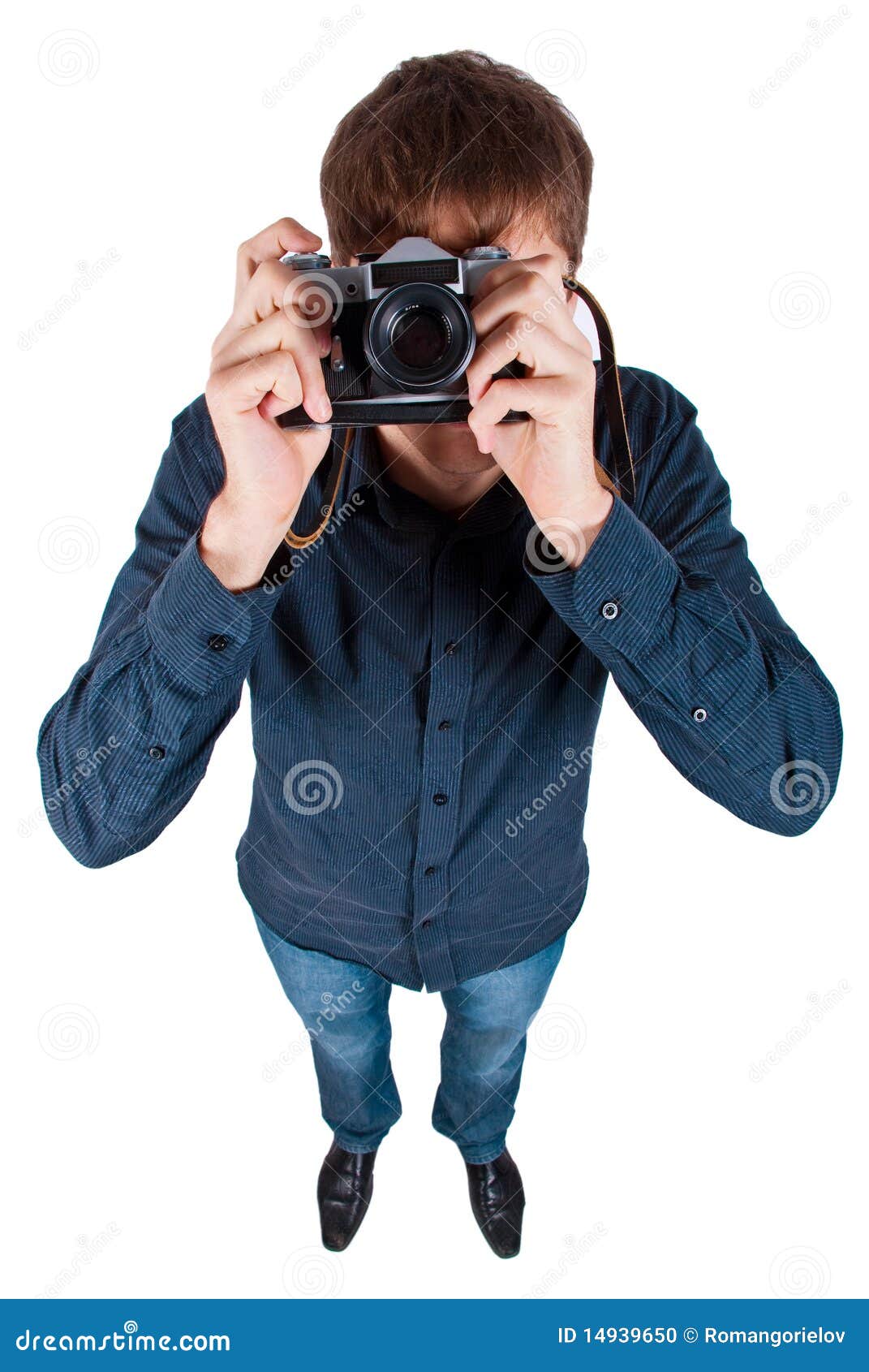 Man with a camera stock photo. Image of equipment, portrait - 14939650