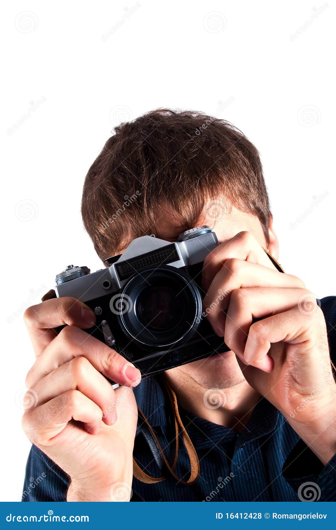Man with a camera stock photo. Image of adults, portrait - 16412428