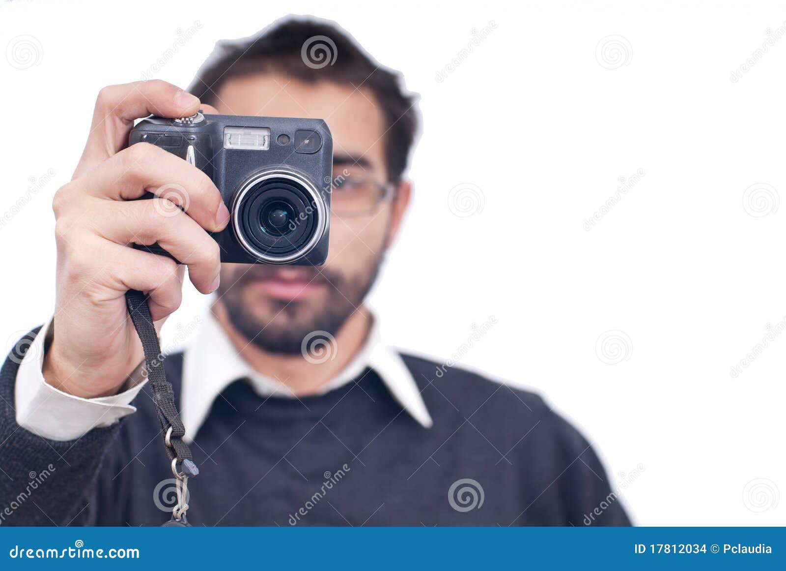 Man with camera stock photo. Image of caucasian, digital - 17812034