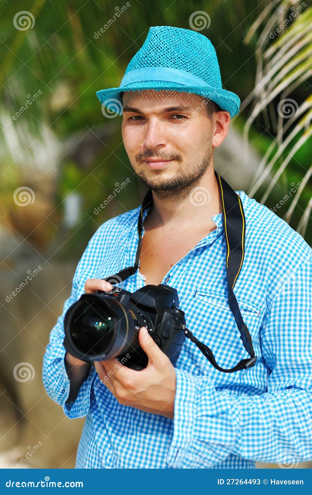 Man with camera stock image. Image of people, profession - 27264493