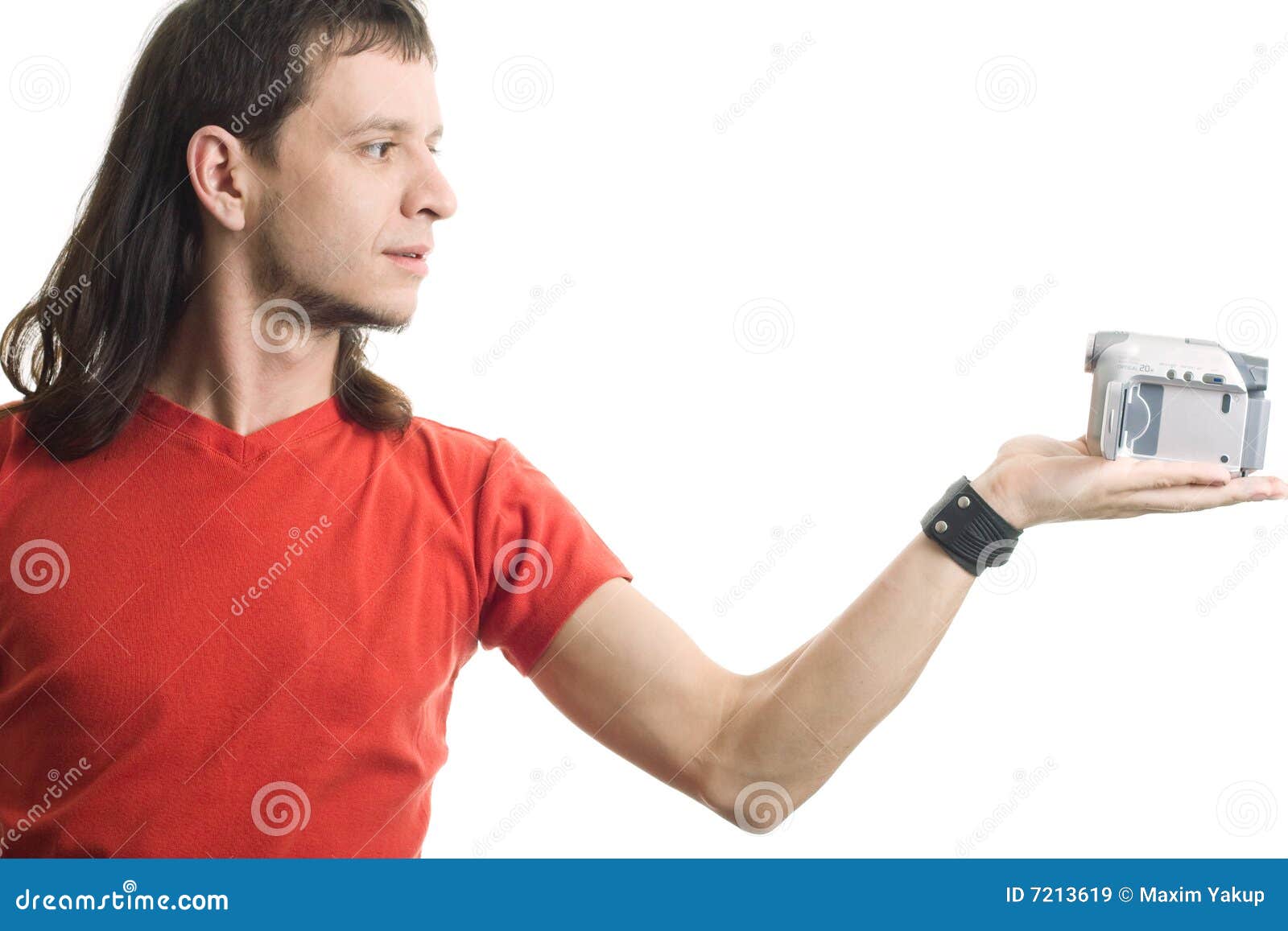 Man with camera stock image. Image of camera, standing - 7213619