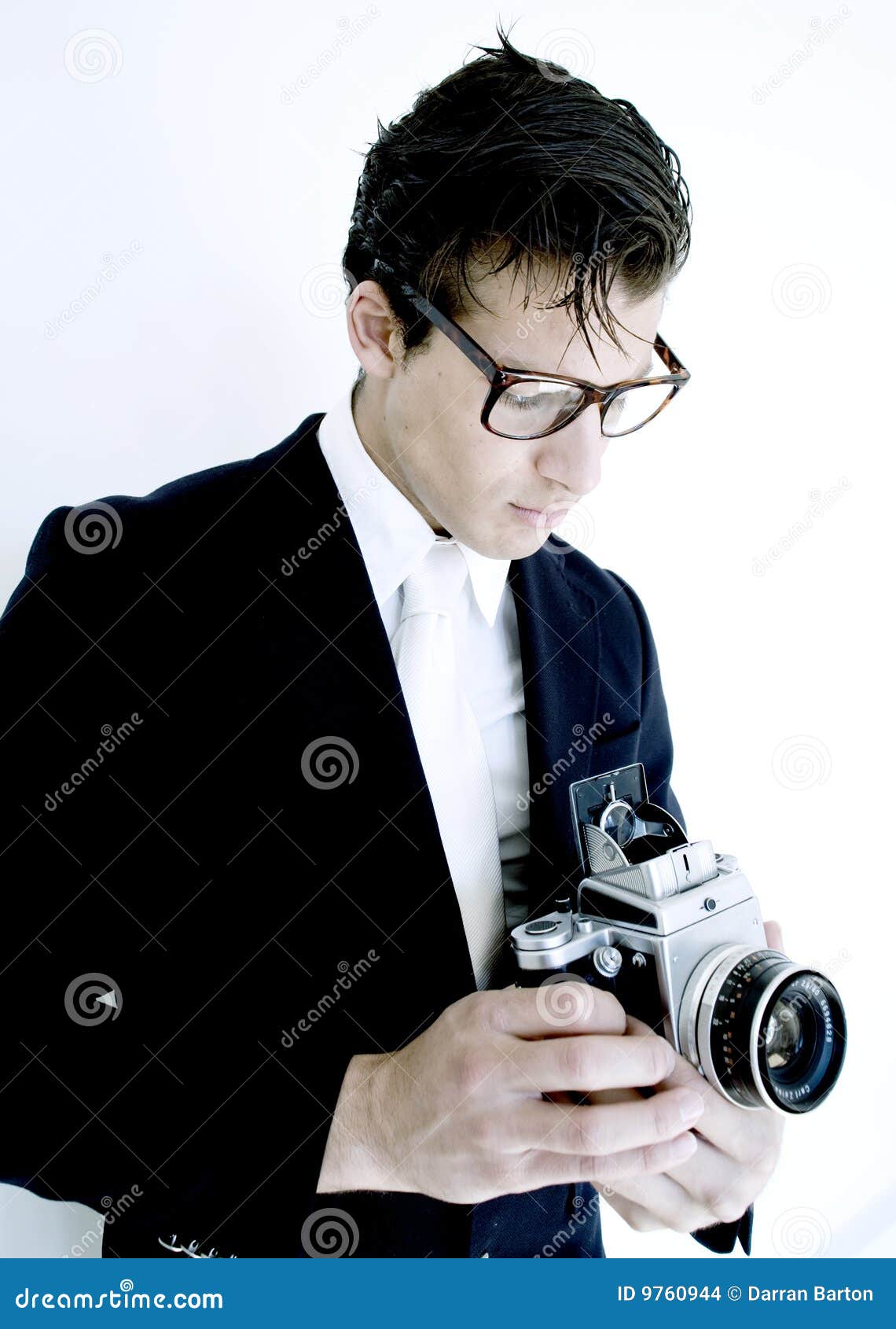 Man with Camera stock photo. Image of style, beautiful - 9760944