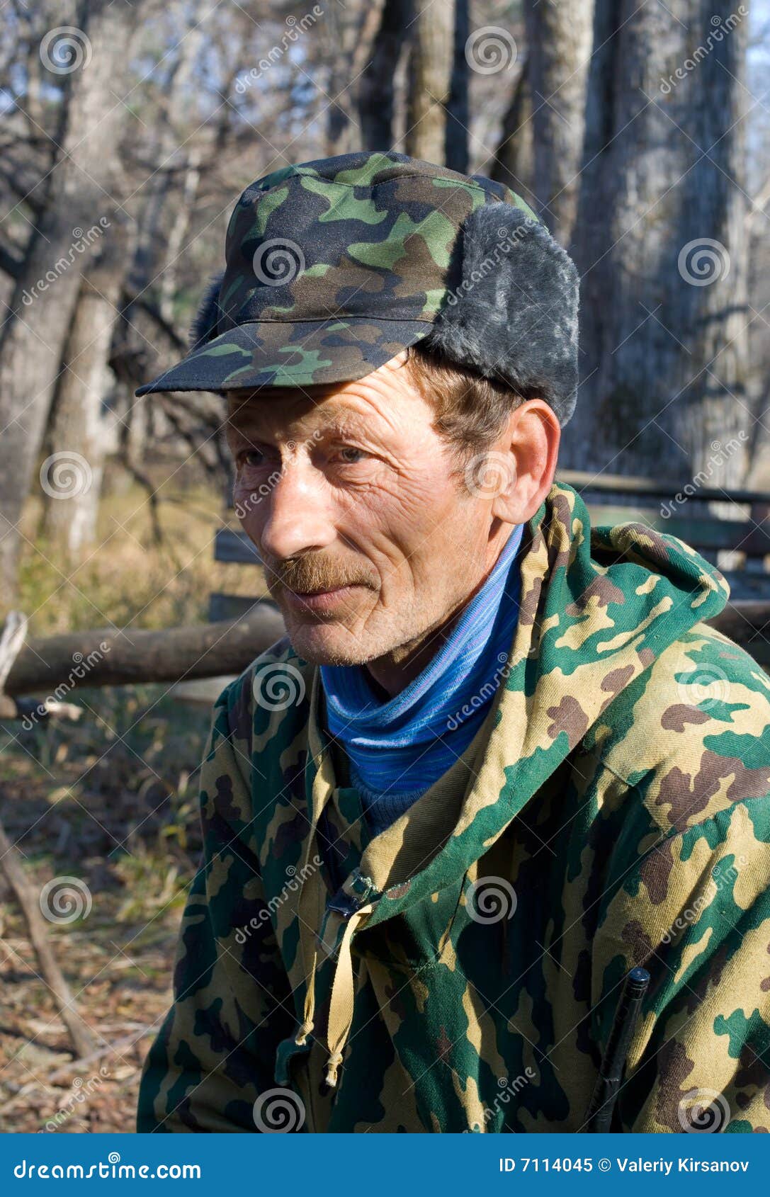 Man in Camouflage 13 stock image. Image of nature, portrait - 7114045
