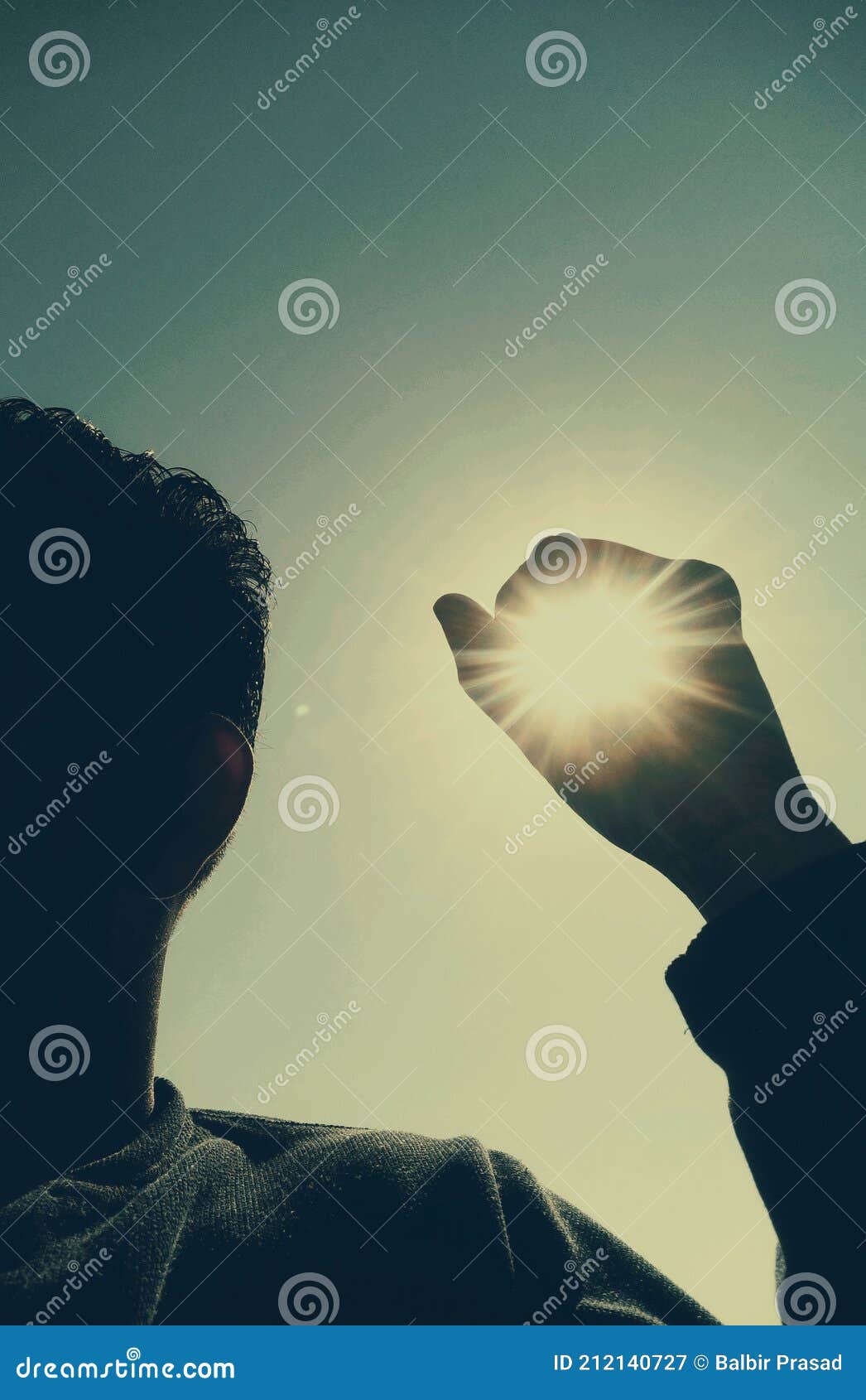 Man capture light stock image. Image of hand, motivation - 212140727