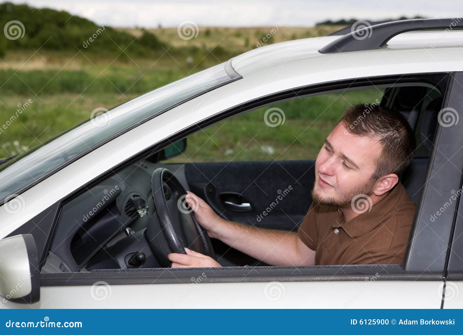 Man In Car Picture. Image: 6125900