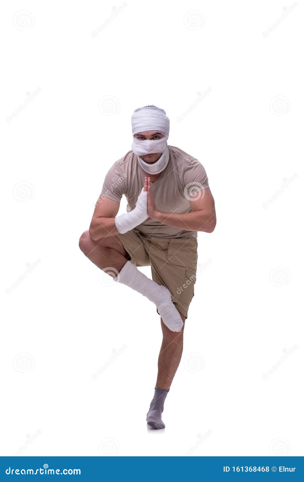 Man after Car Accident Isolated on White Stock Photo - Image of crash ...