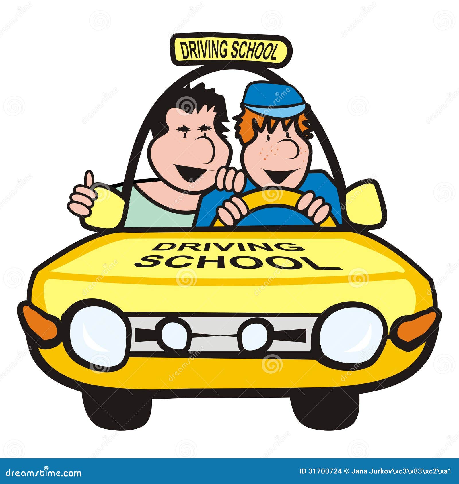 Driving To School Clipart