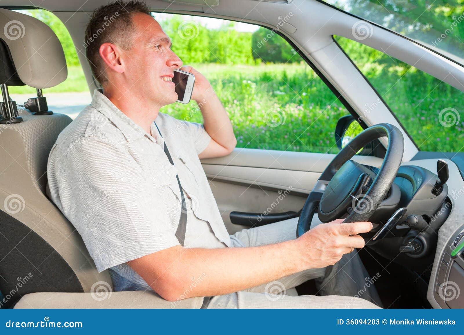 Man in car stock image. Image of business, company, collar - 36094203