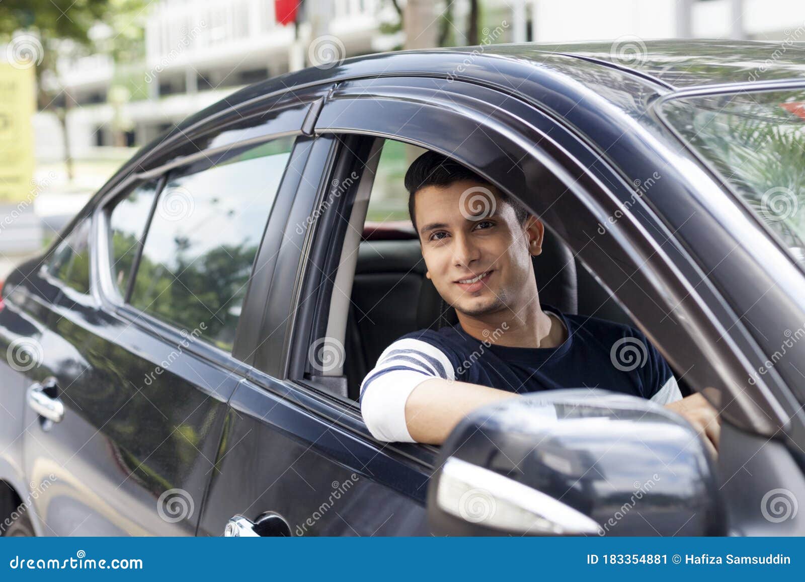Man in a car stock image. Image of driving, adult, transportation ...