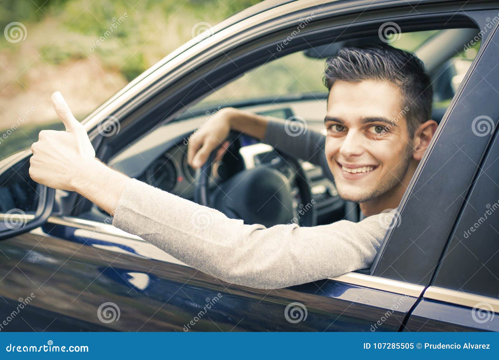 Man in the car stock image. Image of mobility, people - 107285505