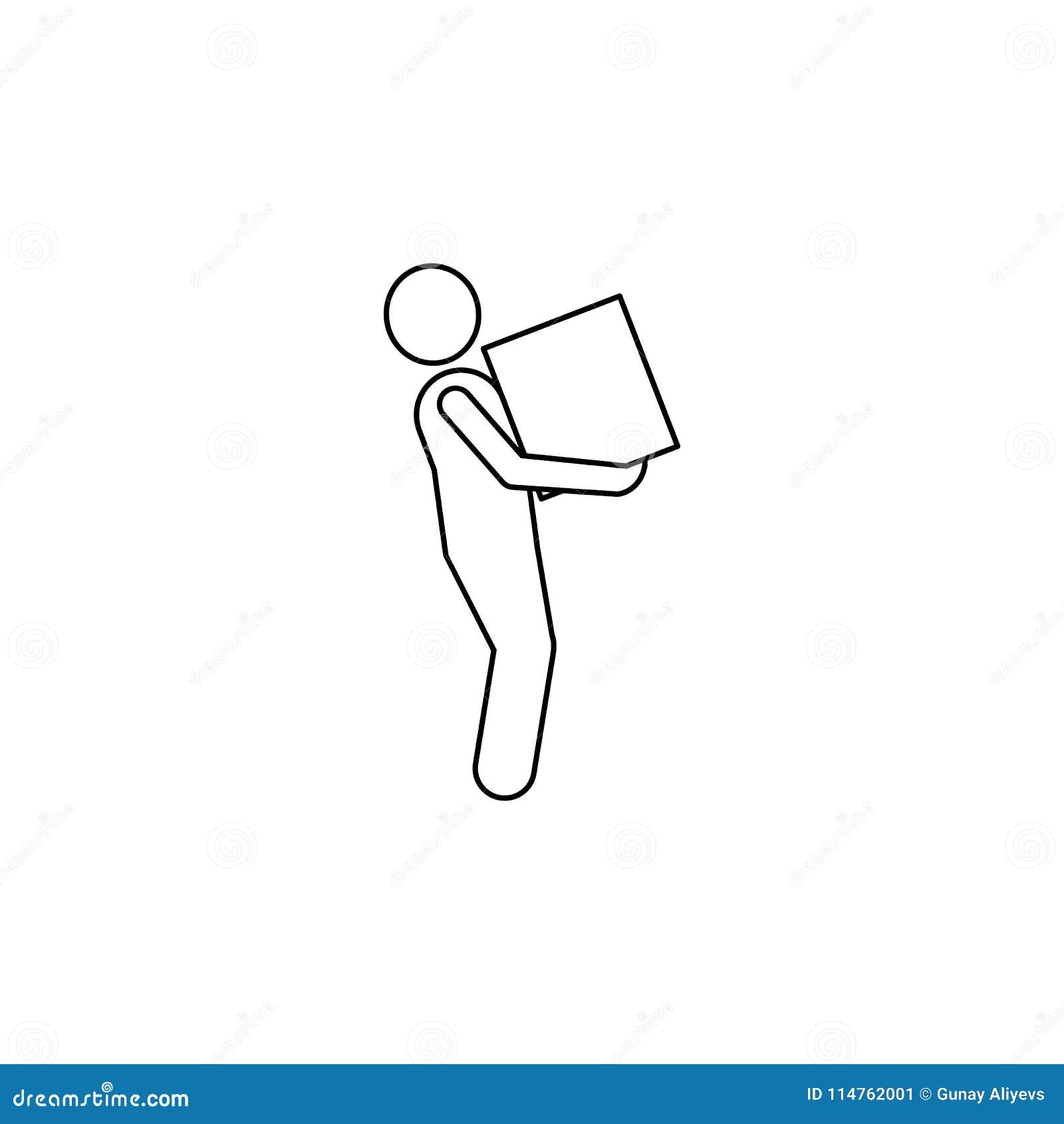 A Man Carries a Box Icon. Element of Man Carries a Box Illustration ... A Man Carries a Box Icon. Element of Man Carries a Box Illustration ...